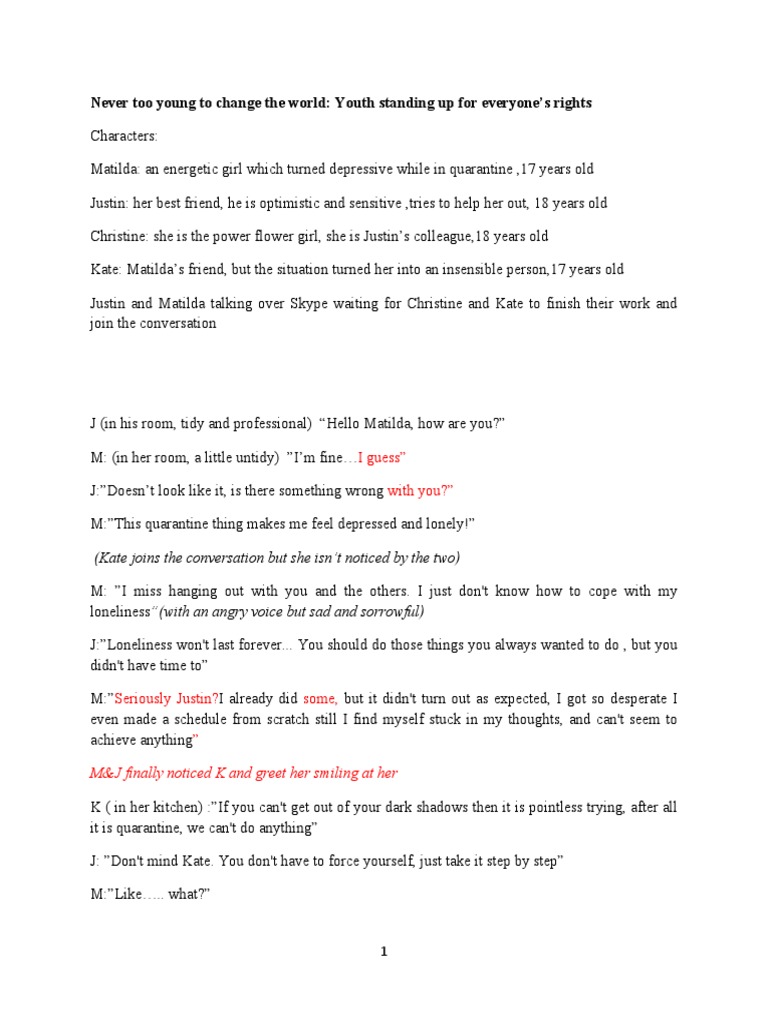 Never Too Young To Change The World | PDF