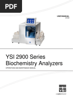 YSI 2900 Series Manual | PDF | Biosensor | Glucose