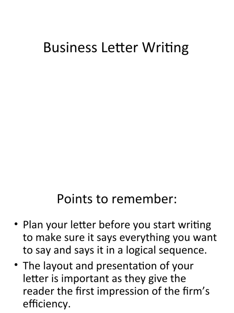Essential Business Letter Writing Guide | PDF | Human Communication ...