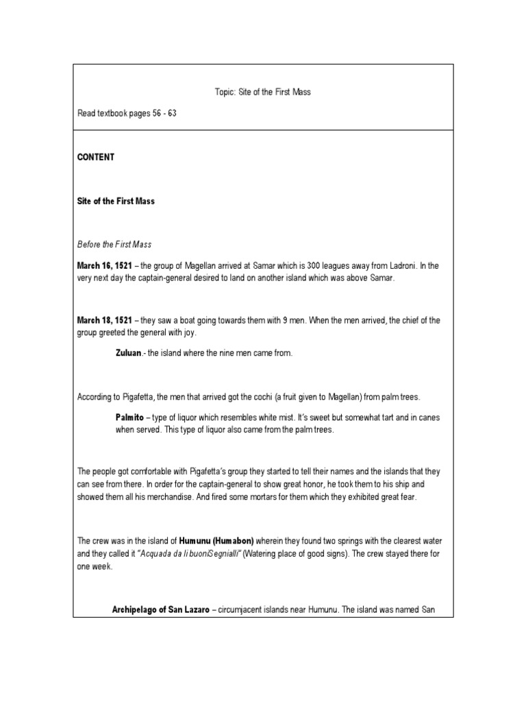 Before The First Mass | PDF | Trees | Baptism