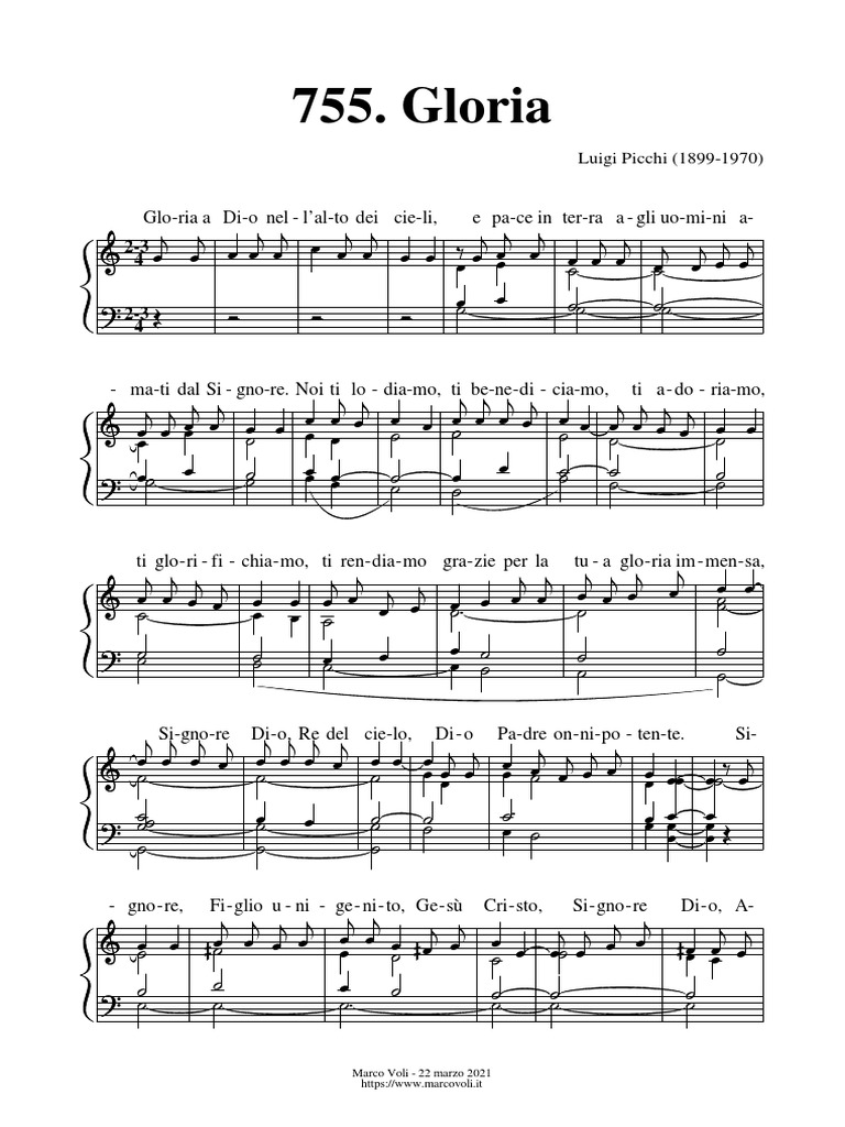 Gloria - Picchi | PDF