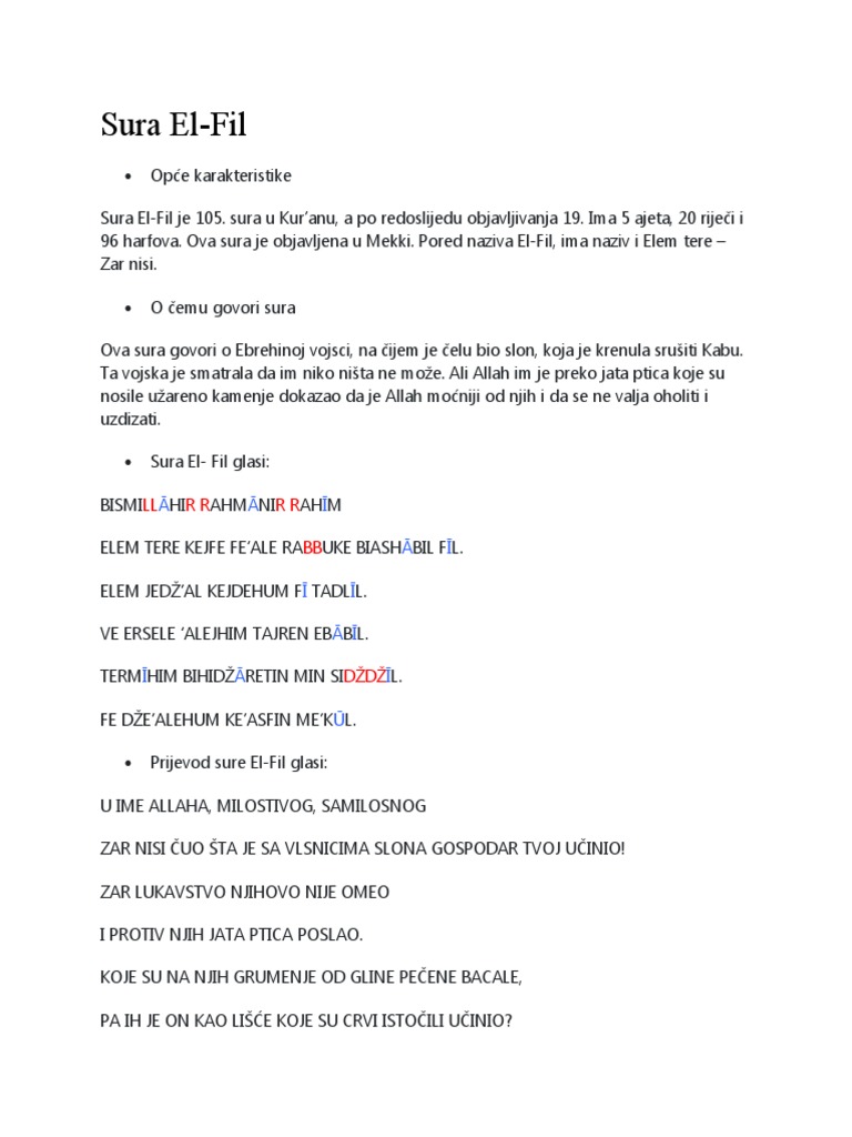 Sura Fil | PDF