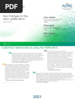 ASME 2023 BPVC Key Changes | PDF | Nondestructive Testing | Welding