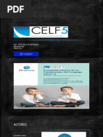 Manual Técnico CELF 5 Español | PDF