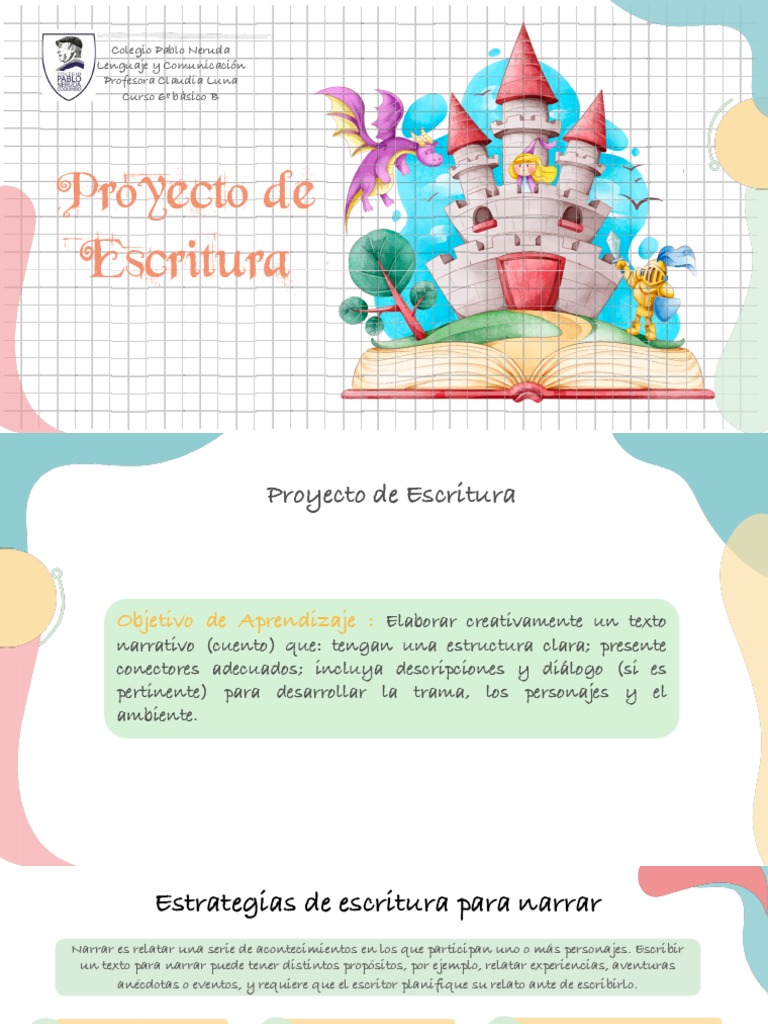 Evaluación Proyecto Escritura 6tob | PDF | Cuentos | Comunicación