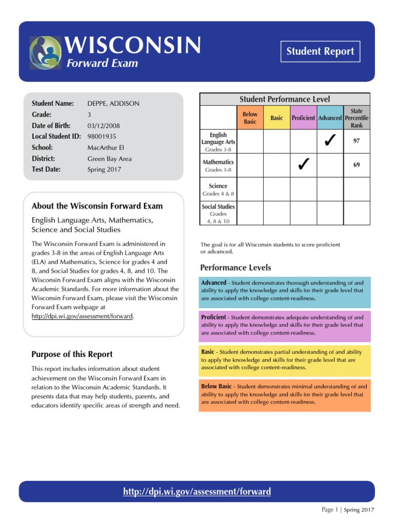 2016-17 WI Forward Exam | Download Free PDF | Test (Assessment ...