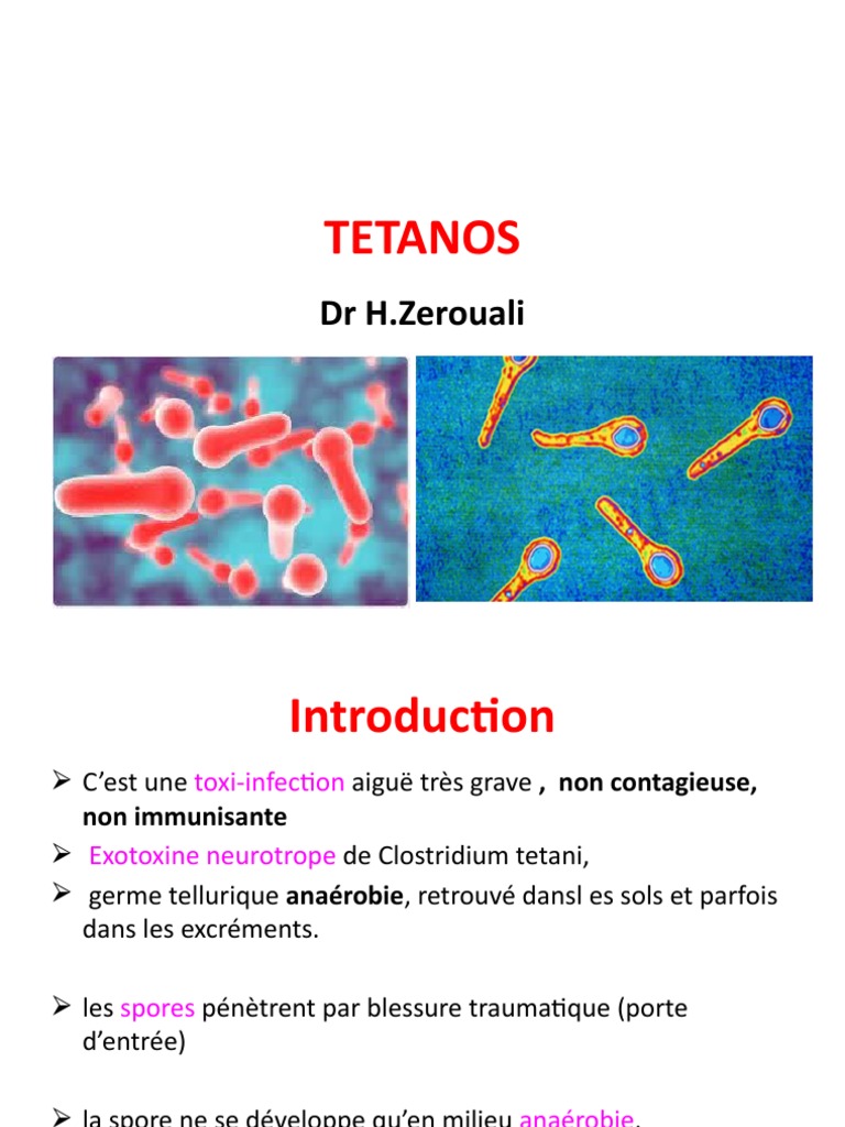 TETANOS | PDF | Spécialités médicales | Médecine clinique