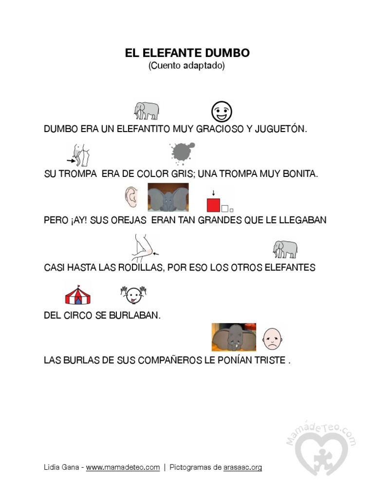 Cuento Dumbo Adaptado | PDF