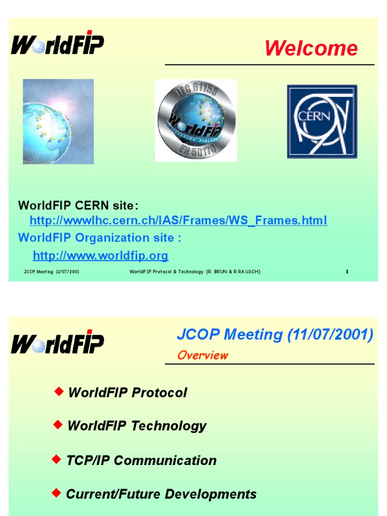 Welcome: Worldfip Cern Site | PDF | Peer To Peer | Network Topology