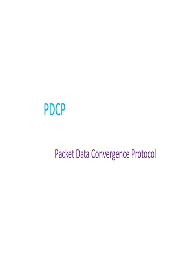Packet Data Convergence Protocol | PDF | Internet Protocols | Wide Area Network