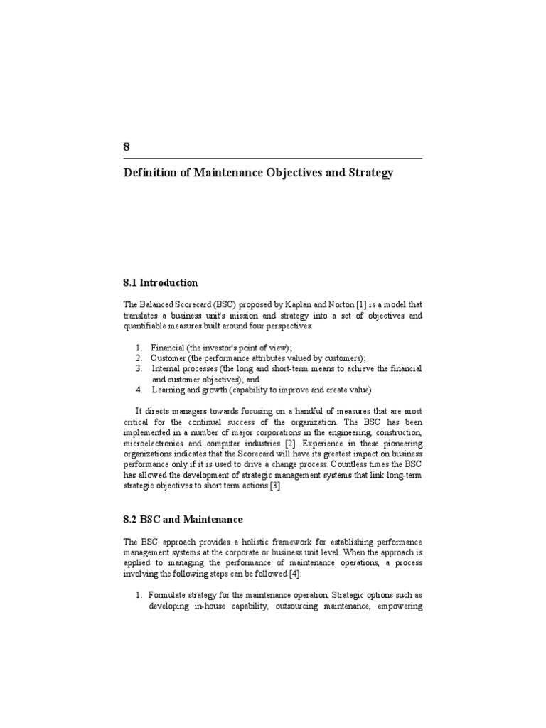 The Maintenance Management Framework - Models and Methods For Complex Systems Maintenance ...