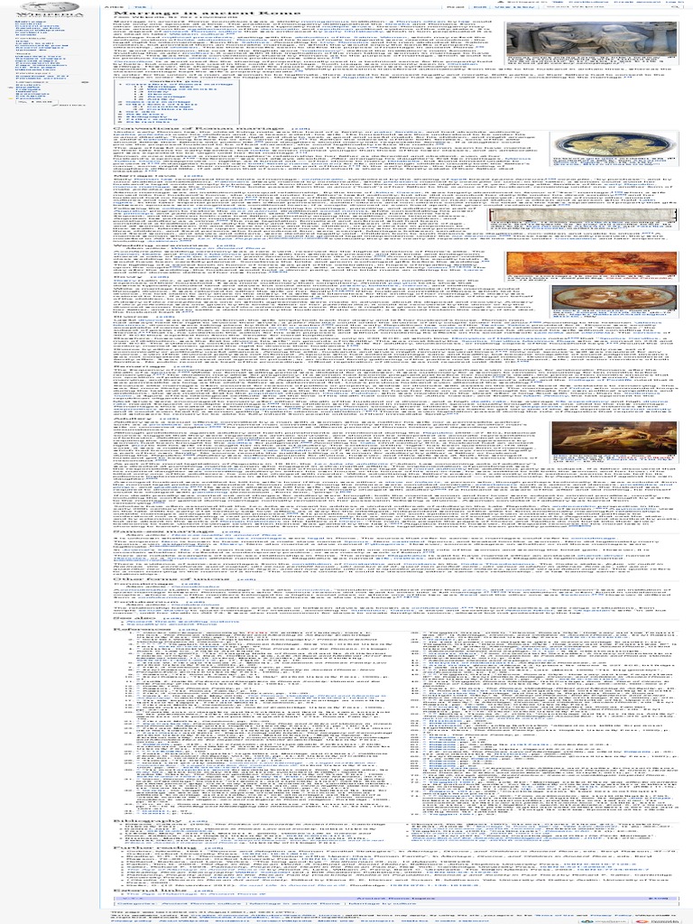 Marriage in Ancient Rome - Wikipedia | Download Free PDF | Ancient Rome ...