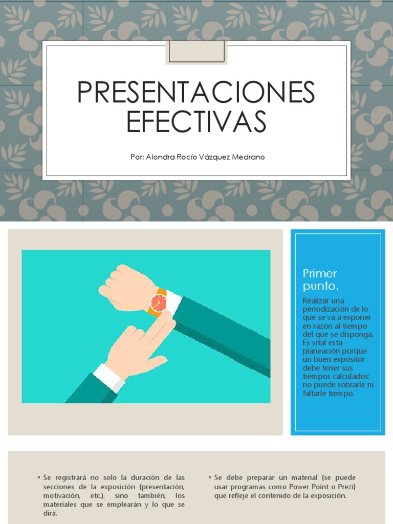 Presentaciones Efectivas | PDF