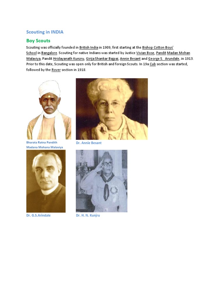 Boy Scouts: Scouting in INDIA | PDF | Scouting And Guiding | Girl ...