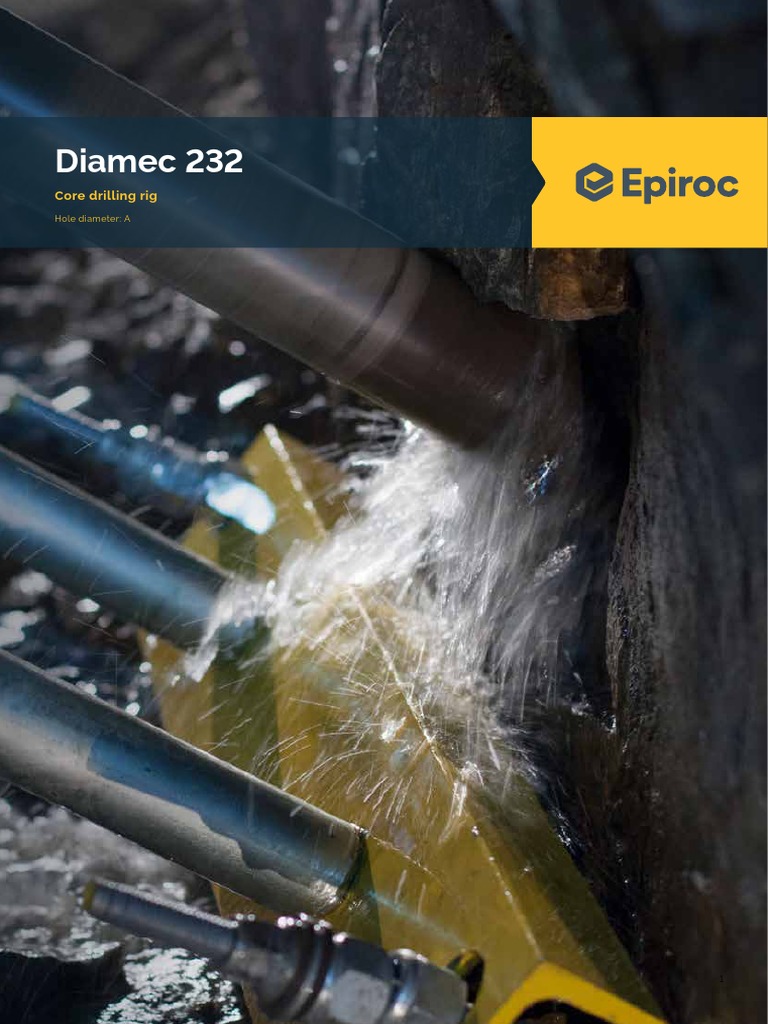 Brochure Sonda Diamec 232 | PDF | Drilling Rig | Drilling
