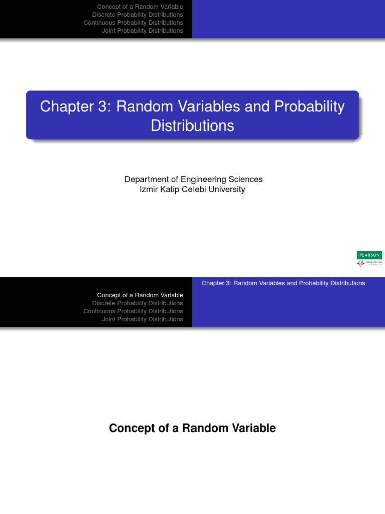 Chapter 3: Random Variables and Probability Distributions | PDF | Probability Distribution ...