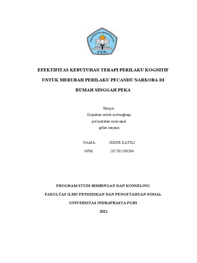 Skripsi Irene Katili Sehatjiwa Bab1!3!05 Juli 2021 Revisi Lastry | PDF