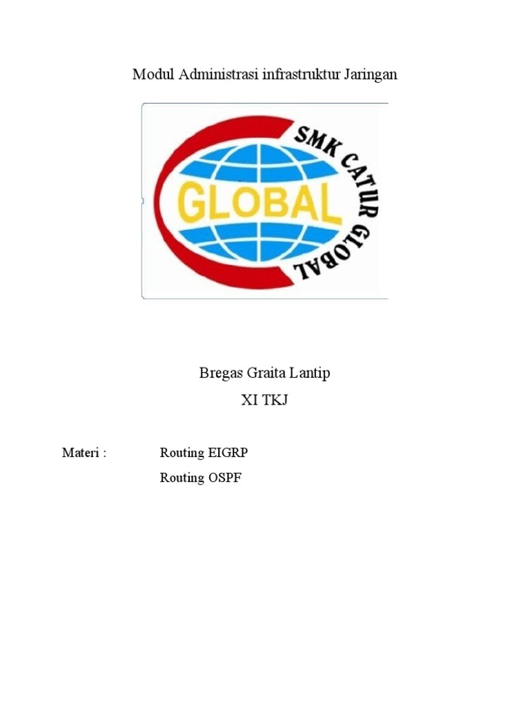 Modul Aij Bregas Xi TKJ Eigrp Ospf | PDF | Bisnis | Teknologi & Rekayasa