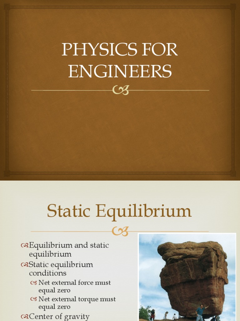 Static Equilibrium | PDF | Center Of Mass | Force