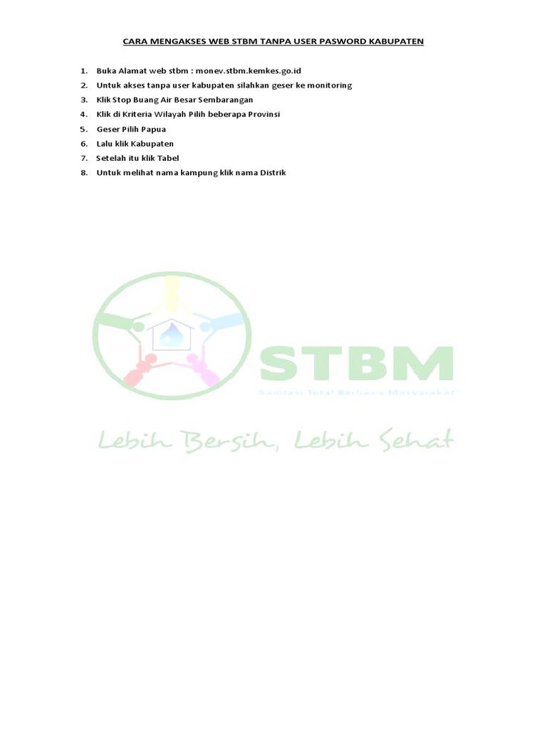 Cara Sederhana Akses Web STBM & Sms Gateway | PDF | Komputer