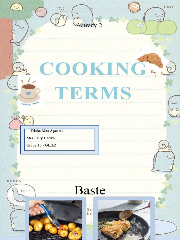 Cooking Terms: Baste | PDF