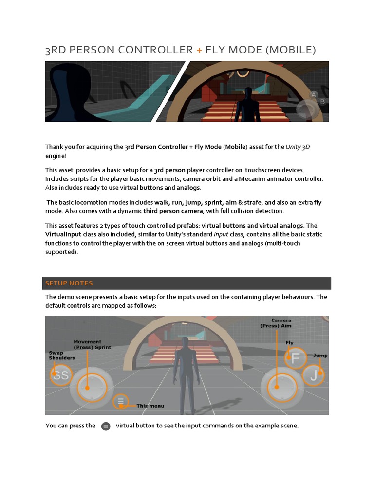 3Rd Person Controller Fly Mode (Mobile) | PDF | Parameter (Computer ...