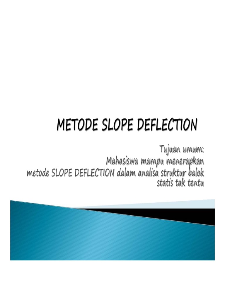 Metode Slope Deflection | PDF