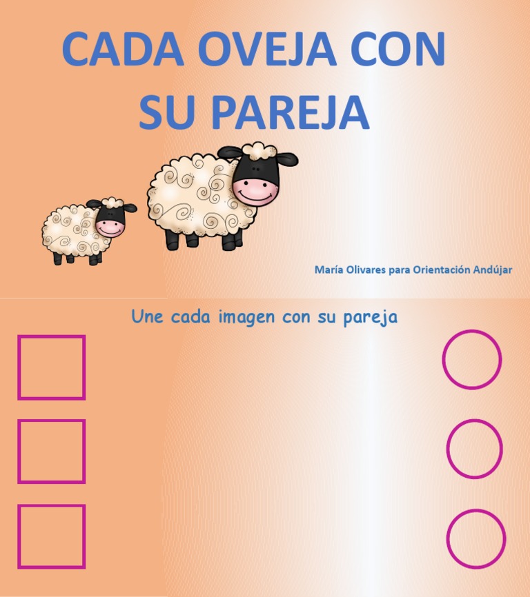 Plantilla Cada Oveja Con Su Pareja | PDF