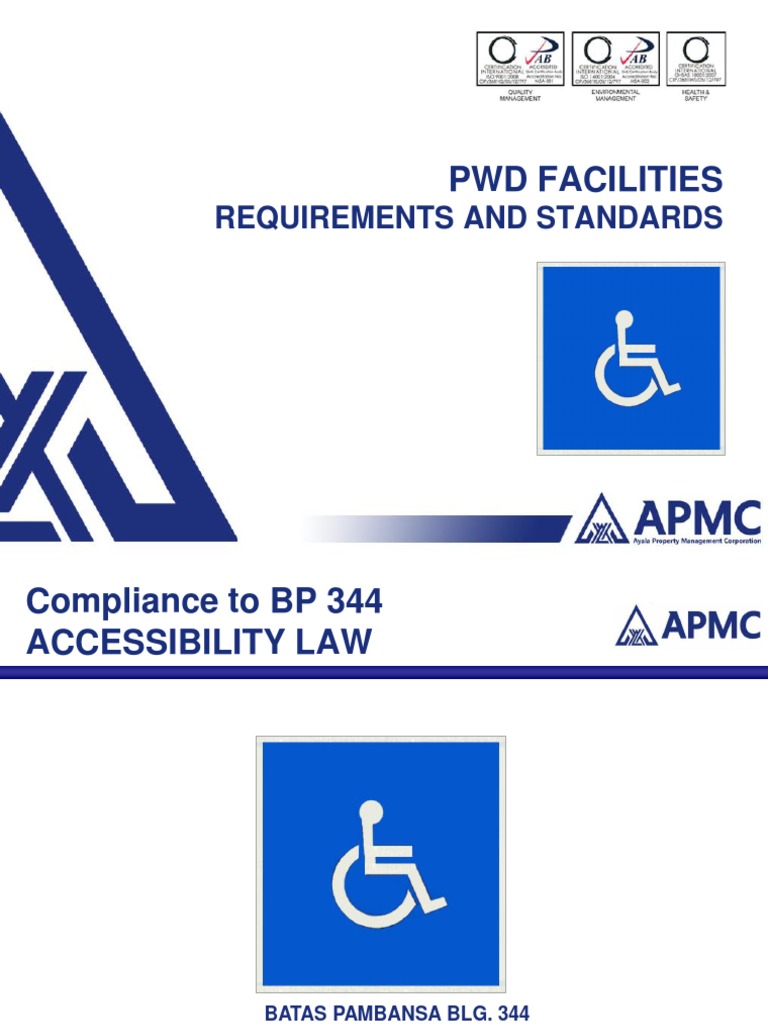 PWD Standards | PDF | Disability | Accessibility