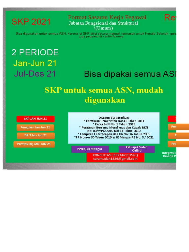 Aplikasi Skp 2021 For All Asn Pdf