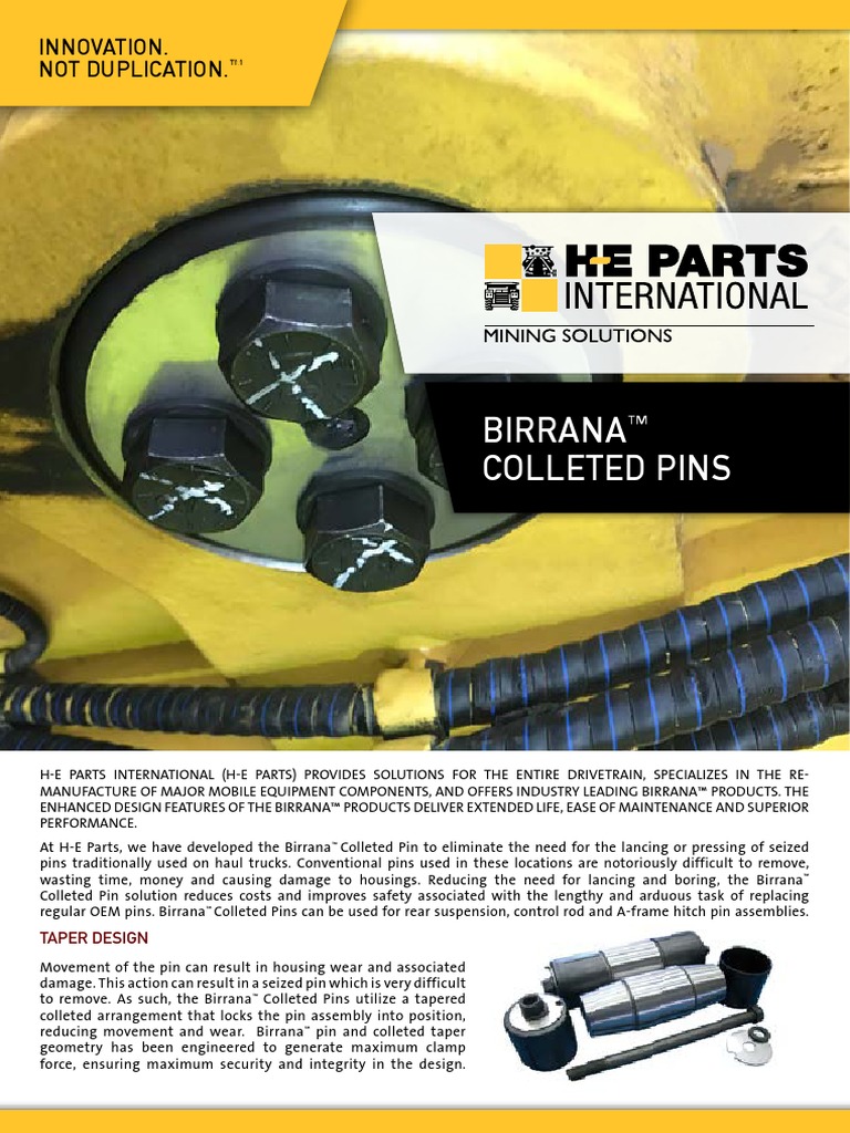 H E Parts Flyer Colleted Pin | PDF | Manufactured Goods