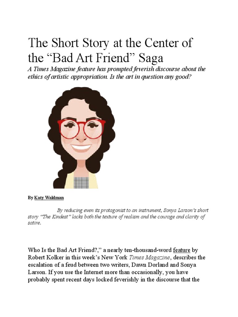 The Short Story at The Center of The Bad Art Friend Saga | PDF