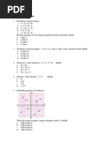 Pts Matematika SMP Kelas 8 Semester 1 | PDF