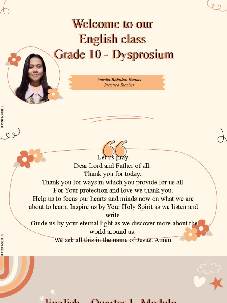 English Quarter 1 Module 5 | PDF | Nonverbal Communication ...
