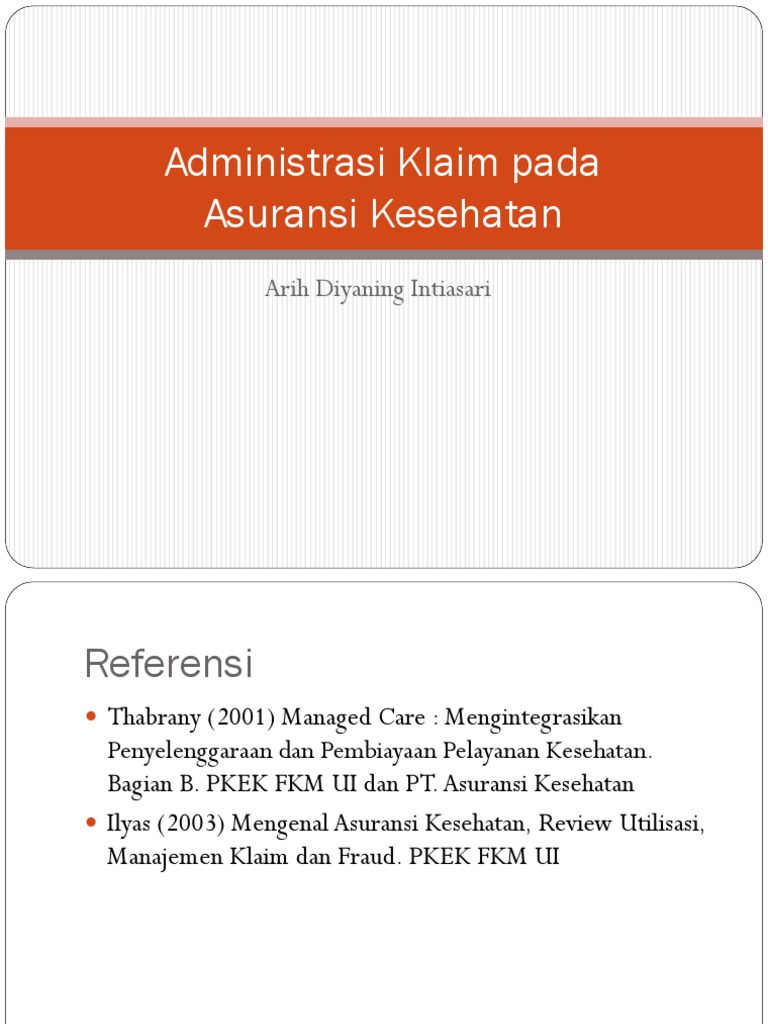 Administrasi Klaim Asuransi Kesehatan - 9 | PDF