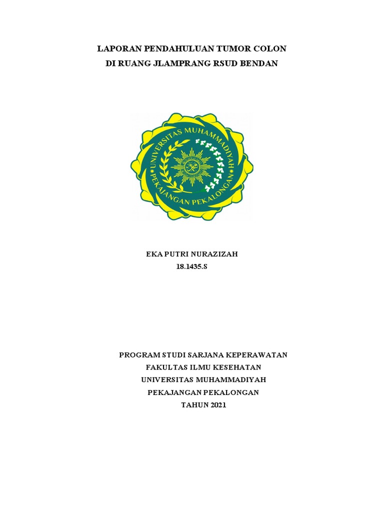 Laporan Pendahuluan Tumor Kolon | PDF | Sains & Matematika