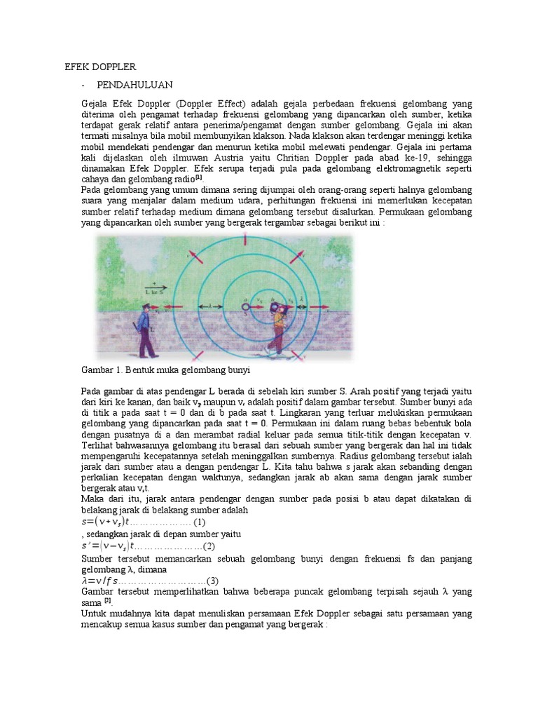 Efek Doppler | PDF