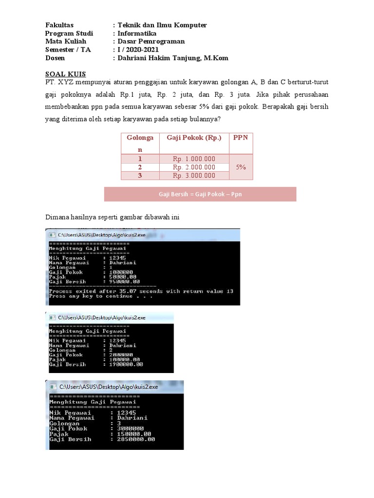 Kuis Daspro | PDF | Karier & Perkembangan | Metode & Bahan Ajar