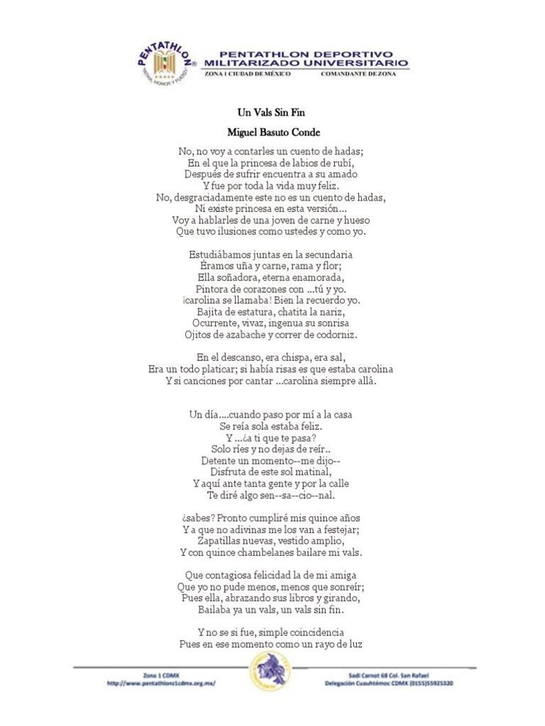 Comprension Un Vals Sin Fin Cadete Fabian Haro Campos Azcapotzalco 015 | PDF | Novela negra ...