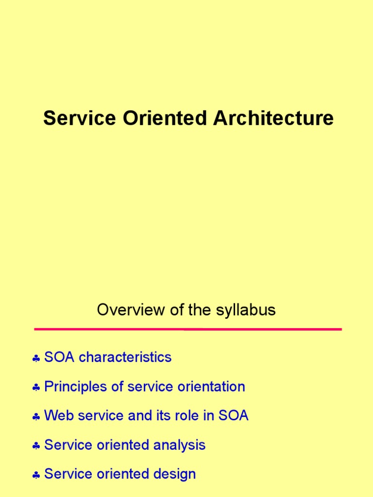 Understanding Service Oriented Architecture | PDF | Service Oriented ...