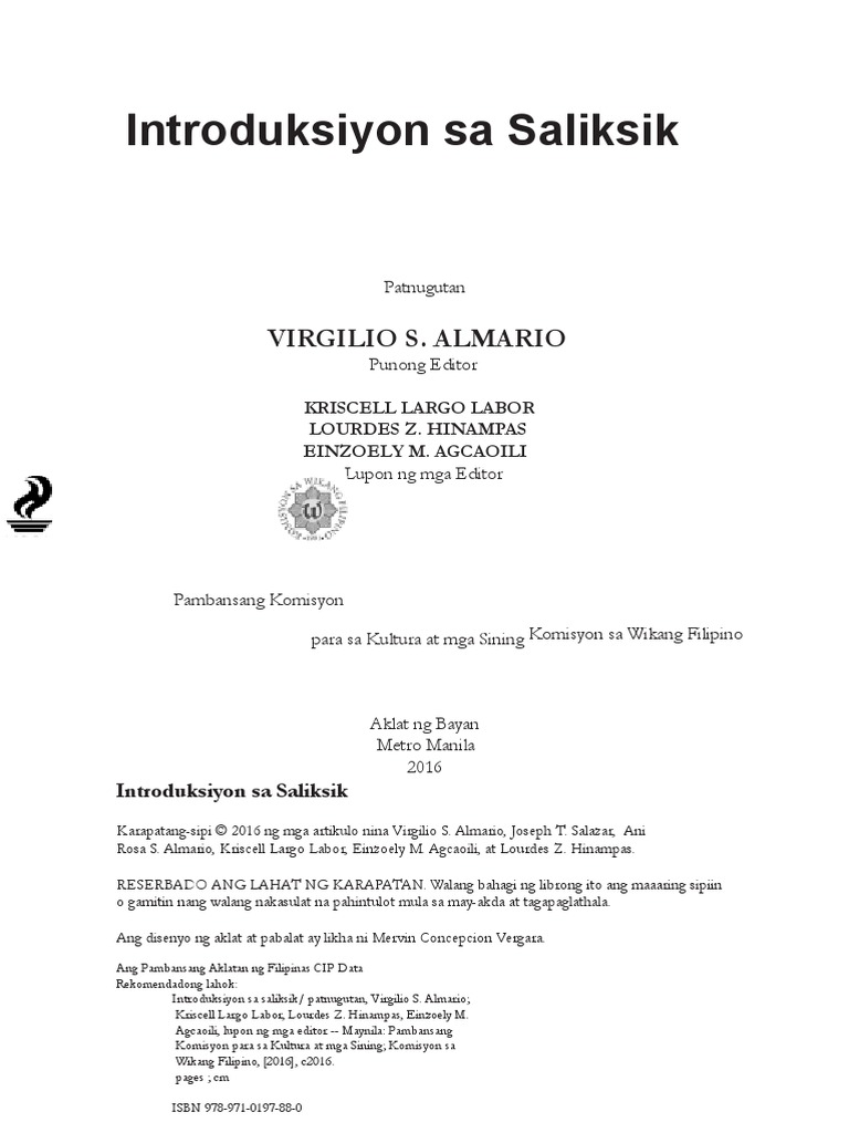 Intro Sa Saliksik | PDF