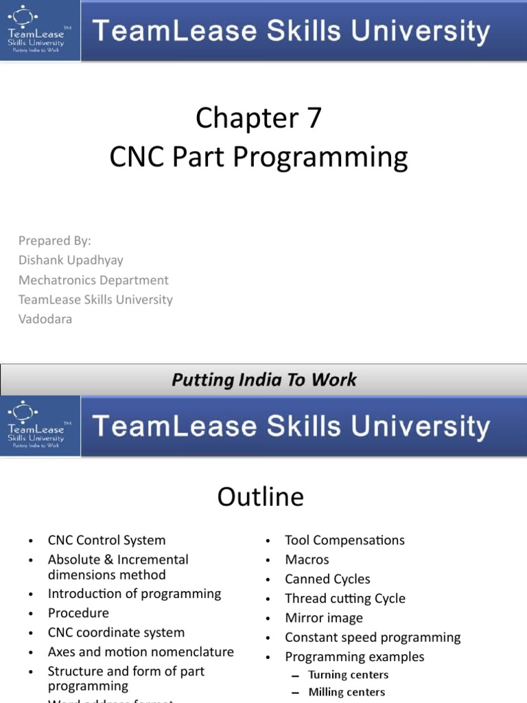 Chapter - 7, CNC Programming | PDF | Numerical Control | Binary Coded Decimal