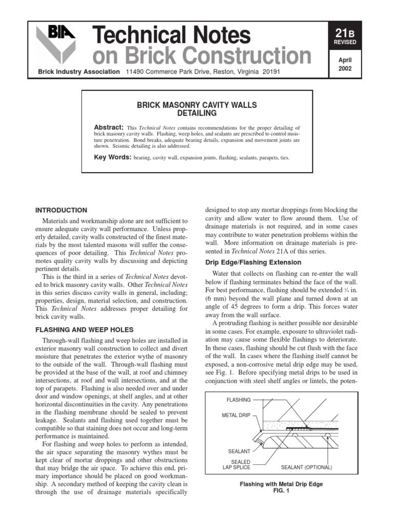 On Brick Construction: Technical Notes | PDF | Masonry | Wall