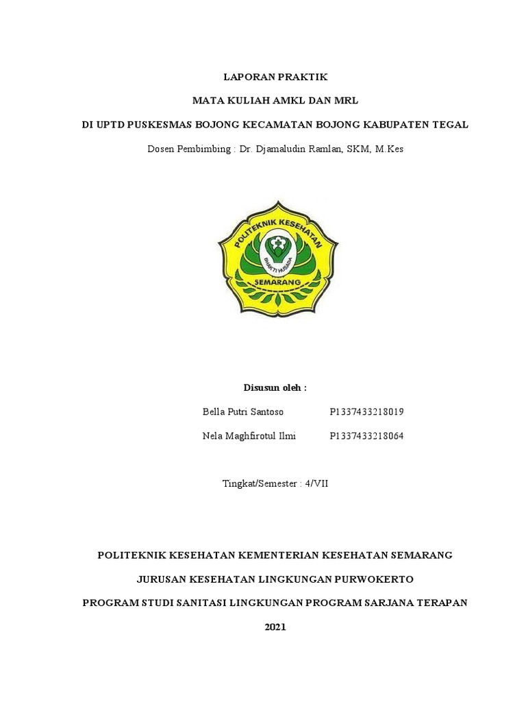Amkl MRL Puskesmas-Sekolah | PDF