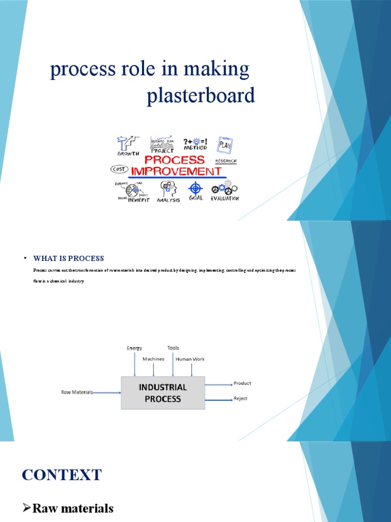 Plasterboard Manufacturing Process Explained | PDF | Humidity | Drywall