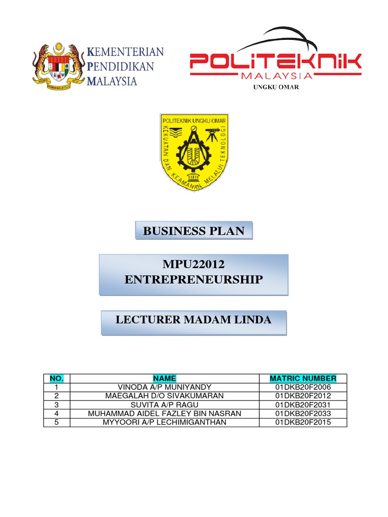 Business Plan Entrepreneurship Assignment Vinoda | PDF | Salary | Sick ...