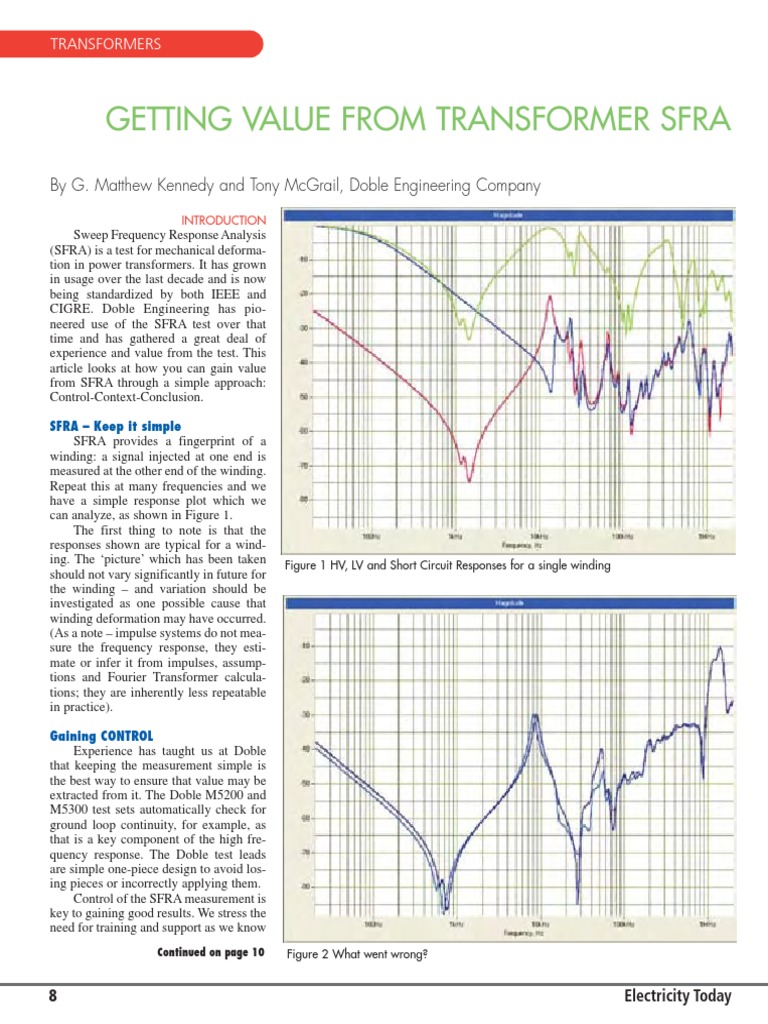 Getting Value From Transformer Sfra: Transformers | PDF | Transformer ...