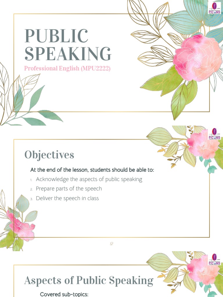 Chapter 1 Public Speaking Download Free Pdf Public Speaking Speech