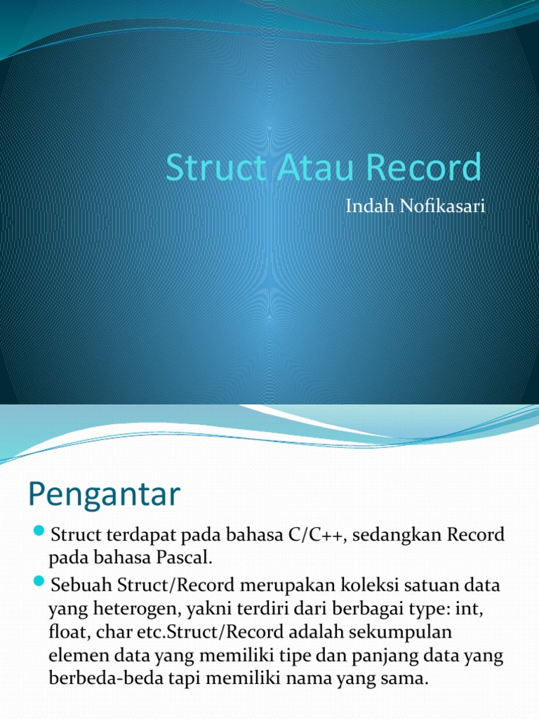 Struct dan Record dalam Pemrograman | PDF | Komputer