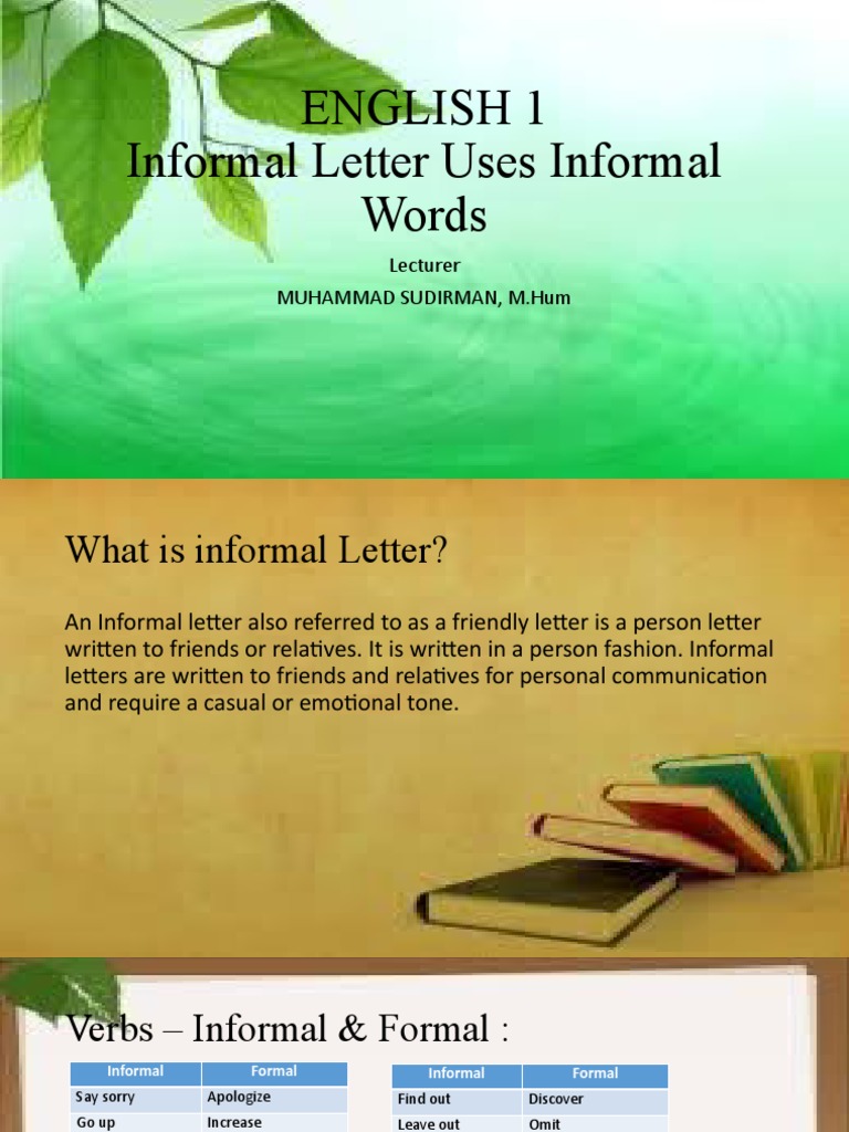 Writing Letter (Informal Letter) Next Materials | PDF